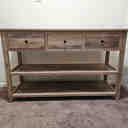 Lark Manor™ Nibbi 47" Console Table with Wood Frame and Legs, 3 Drawers ...