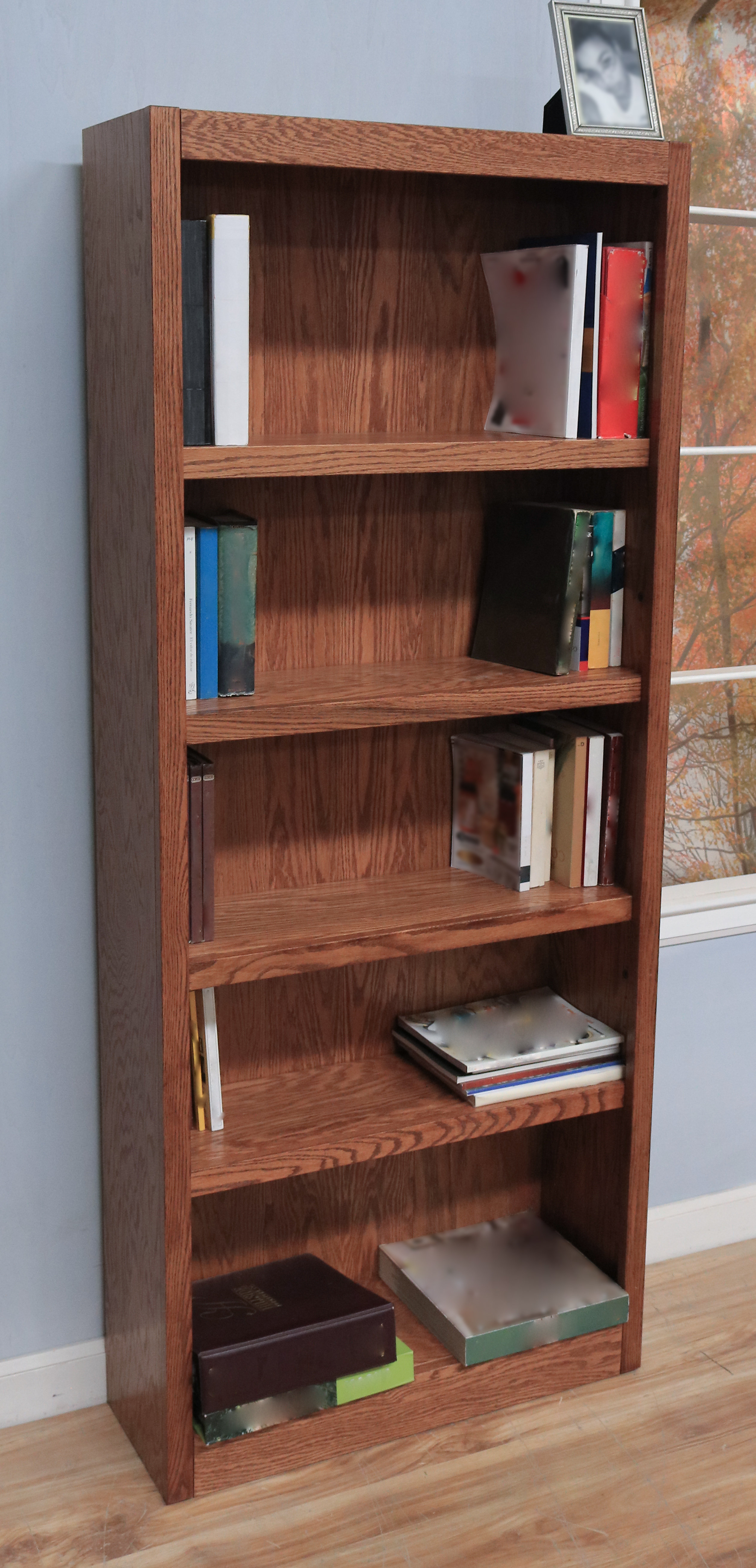 Winston Porter Herard 5 Shelf Wood Bookcase, 72 inch Tall & Reviews ...