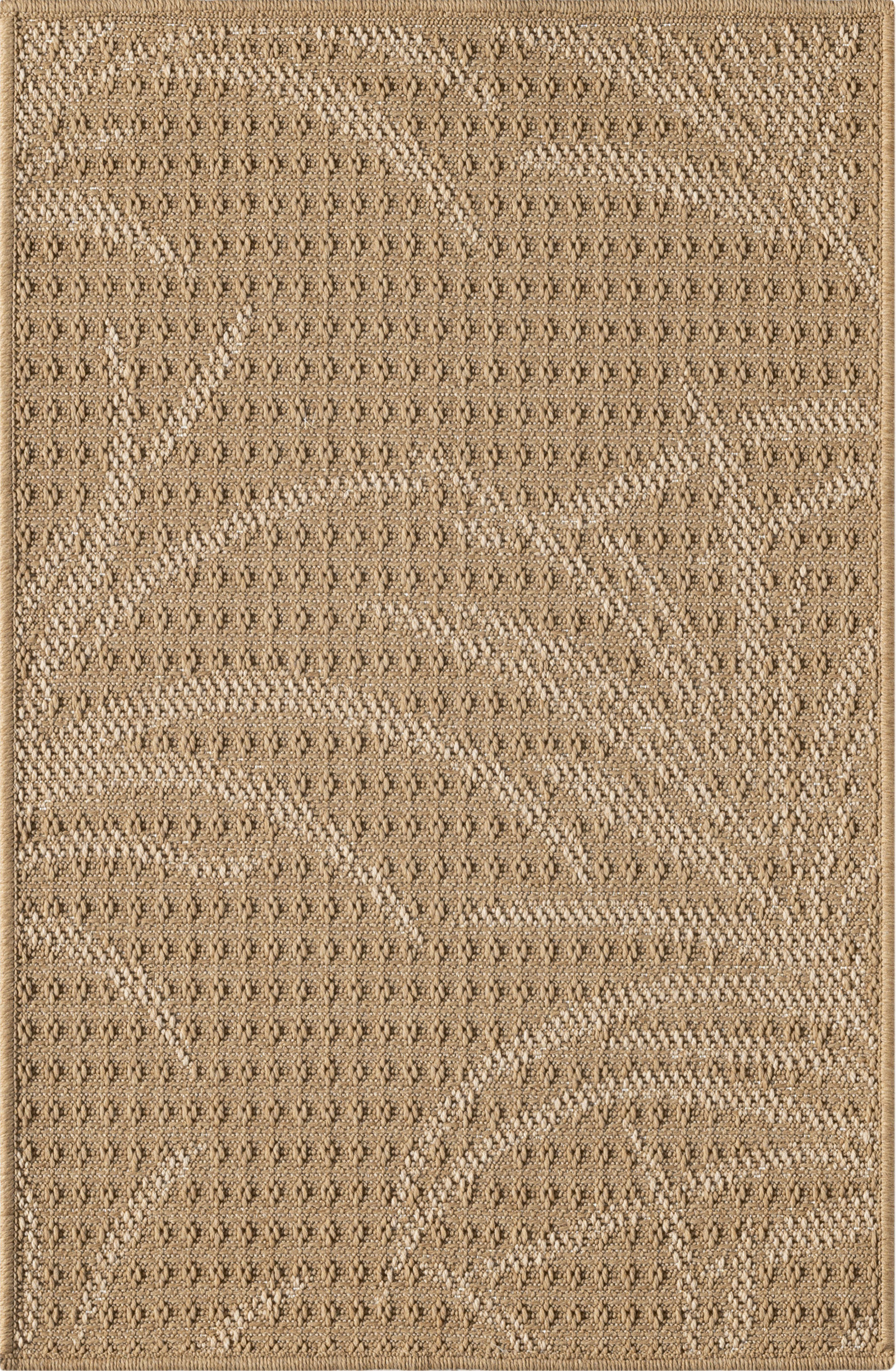 Winston Porter Abani Rugs Magdaleno PAT120A Outdoor Tropical Leaf Cream ...