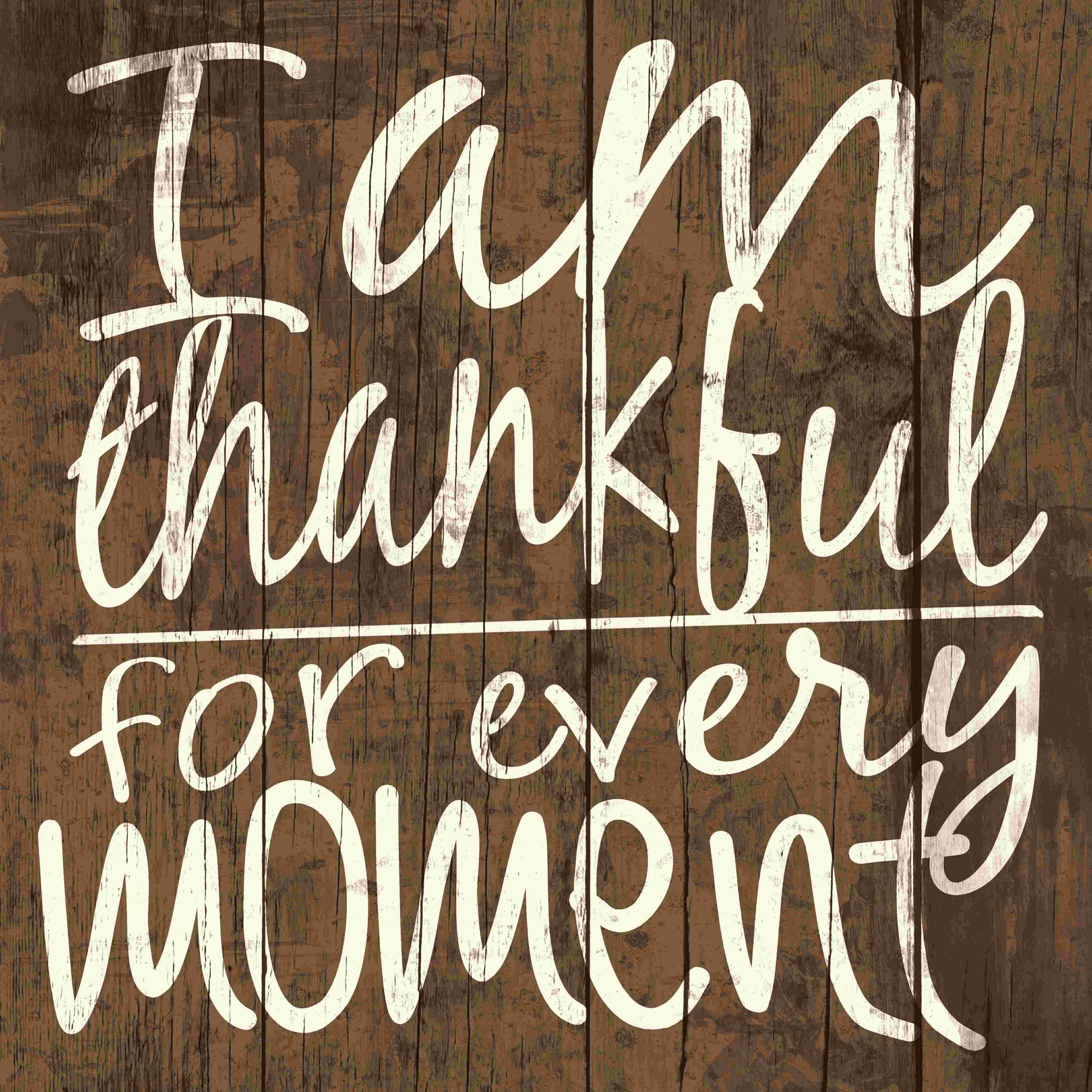 Trinx I Am Thankful - Wrapped Canvas Print | Wayfair