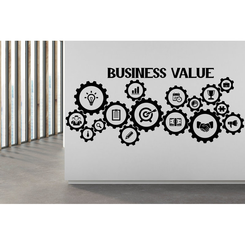 Trinx Office Wall Decal, busness value sticker office decor | Wayfair