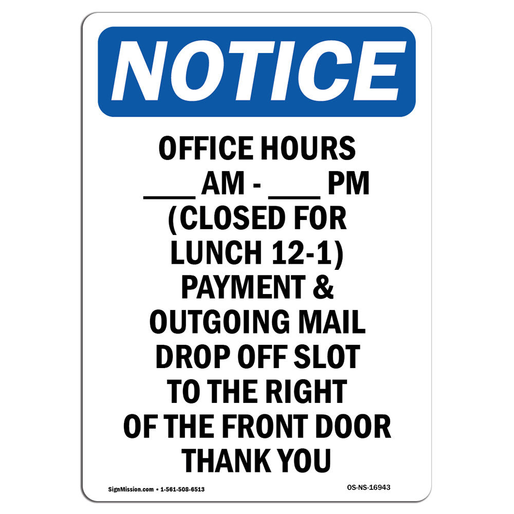 SignMission Office Hours Sign | Wayfair