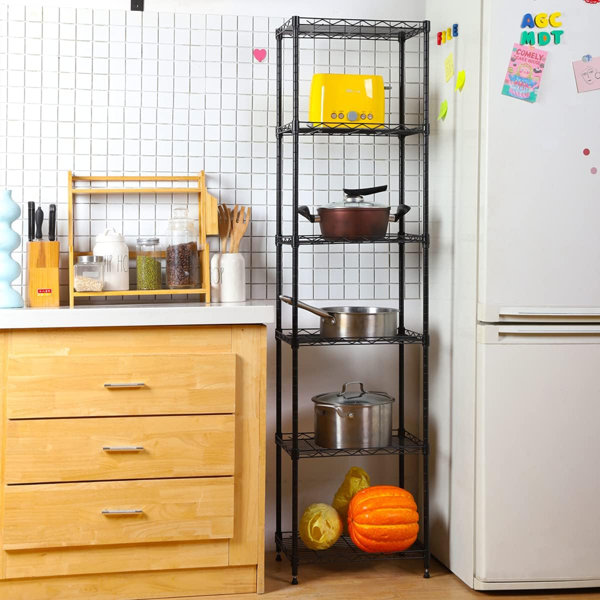 Rebrilliant 6 Wire Shelving Steel Storage Rack Adjustable Unit Shelves ...