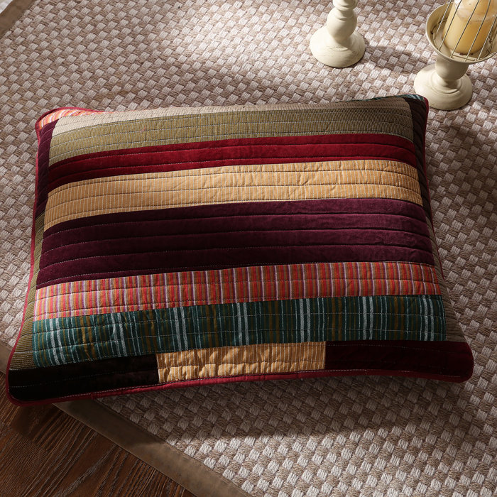 DaDa Bedding Farmhouse / Country Striped Quilt Set & Reviews | Wayfair