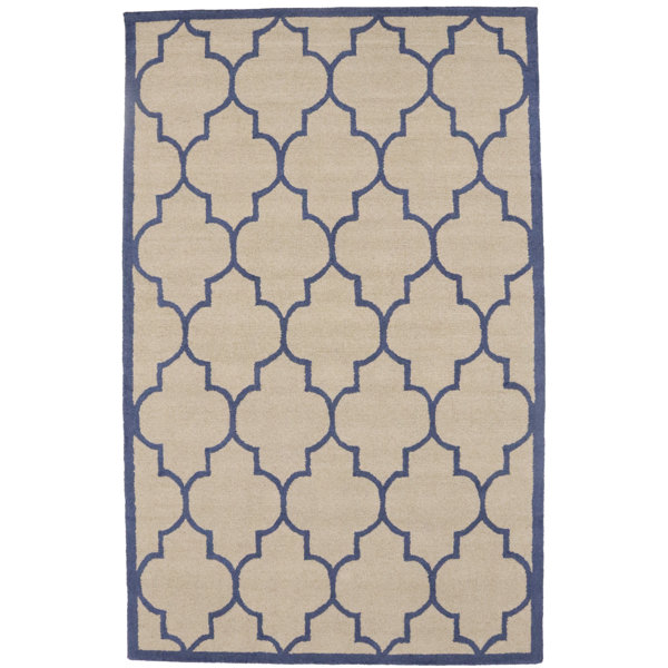 Canora Grey Rectangle Shanden Rectangle 5' x 8' Hand-Tufted Area Rug ...