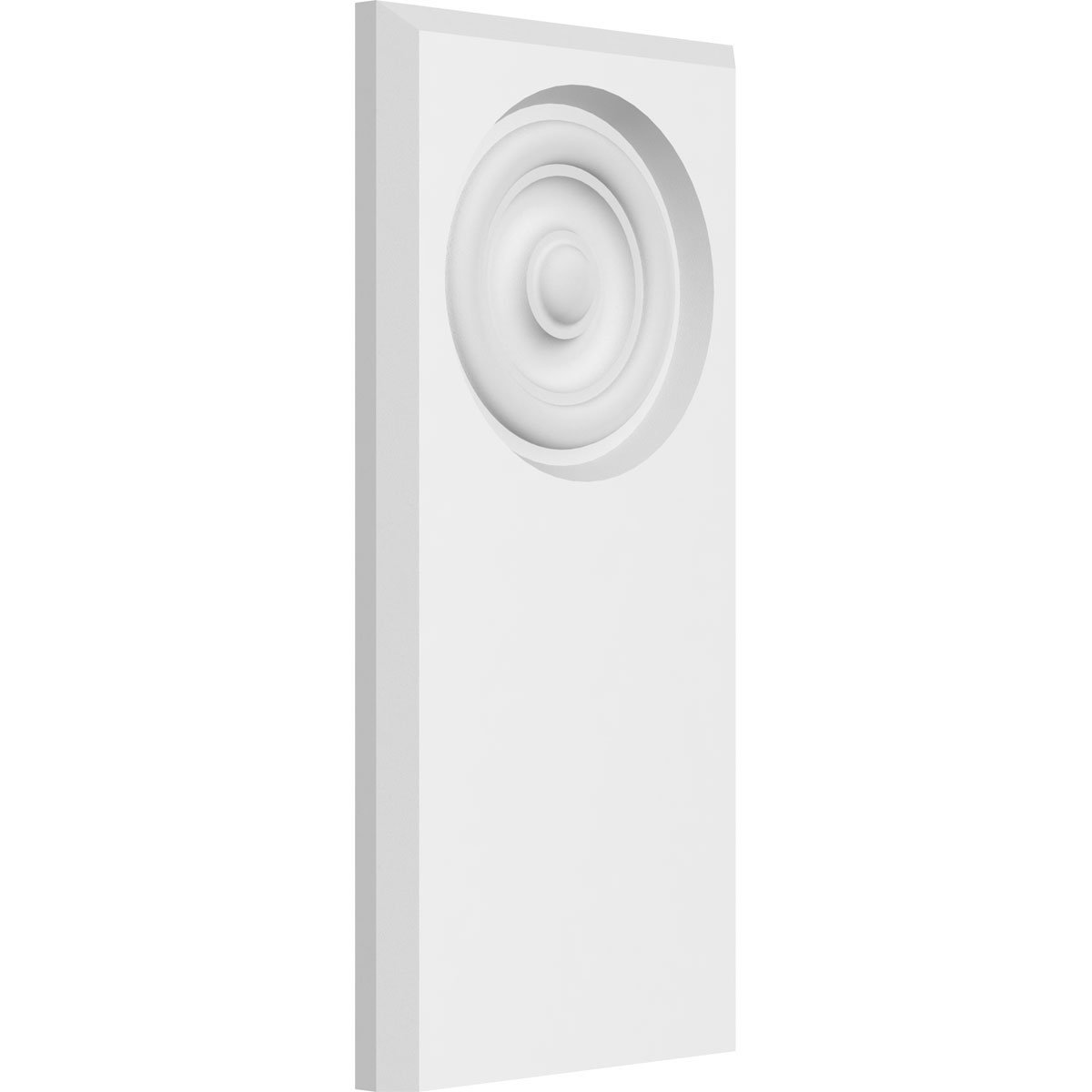 Ekena Millwork Foster Bullseye Plinth Block with Beveled Edge | Wayfair