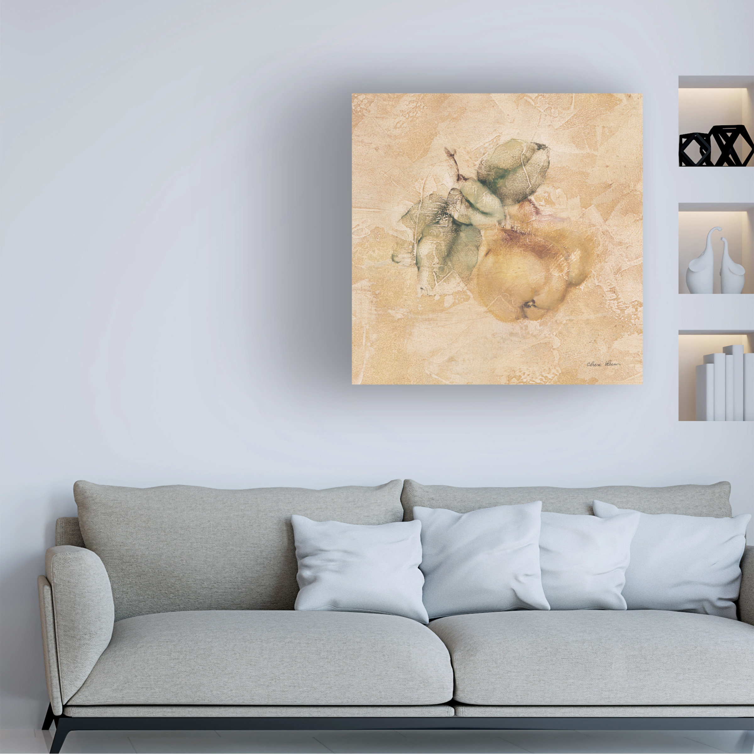Trademark Fine Art Cheri Blum Pears Square Canvas Art | Wayfair