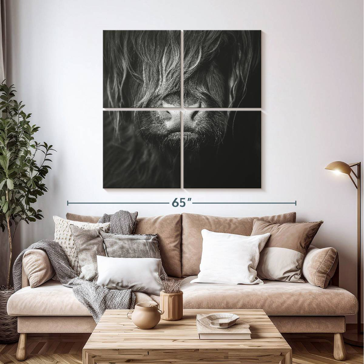 Ebern Designs Brampt Highland Cow Face | Wayfair