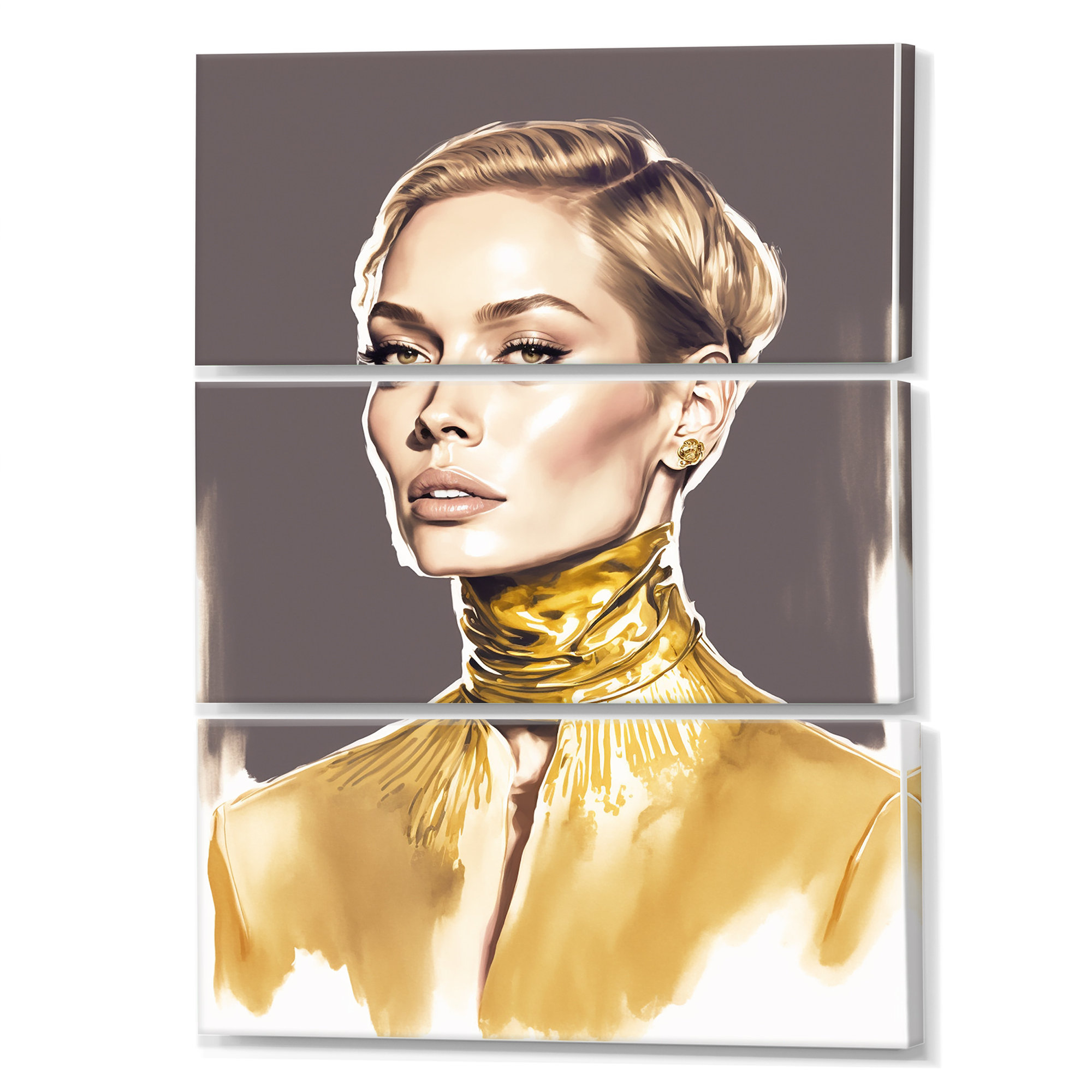 Mercer41 Catwalk Model Couture In Tones Of Gold IV - Fashion Woman ...