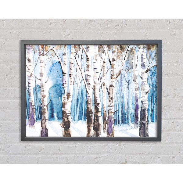 Union Rustic The Beautiful Birch Trees In The Snow - Single Picture ...