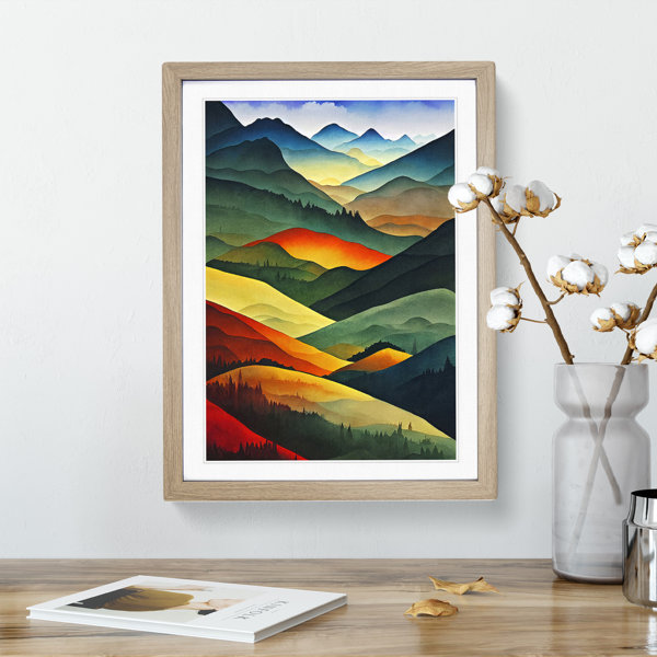 Alpen Home XV1022-2917X Mountain Landscape In Watercolour No.4 - Single ...