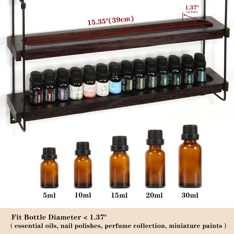 17 Stories Essential Oil Storage Shelf Wall Mounted | Wayfair