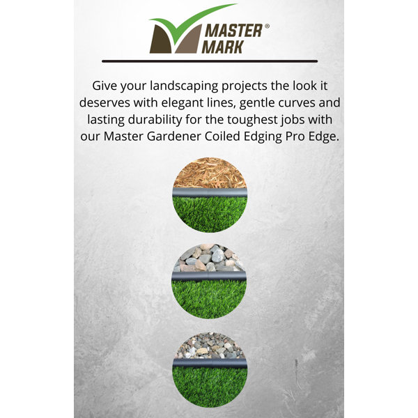 Master Mark Plastics Master Gardener Pro Coiled Edging 4 7/8 in x 40 ft ...