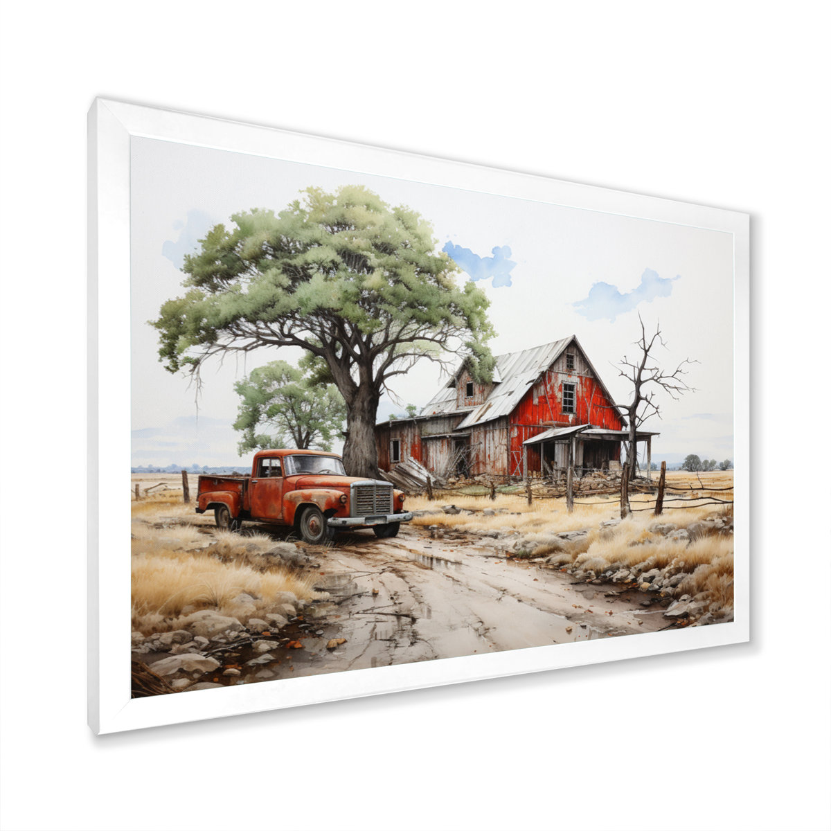 Rosalind Wheeler Farmhouse Homestead Legacy - Print on Canvas | Wayfair