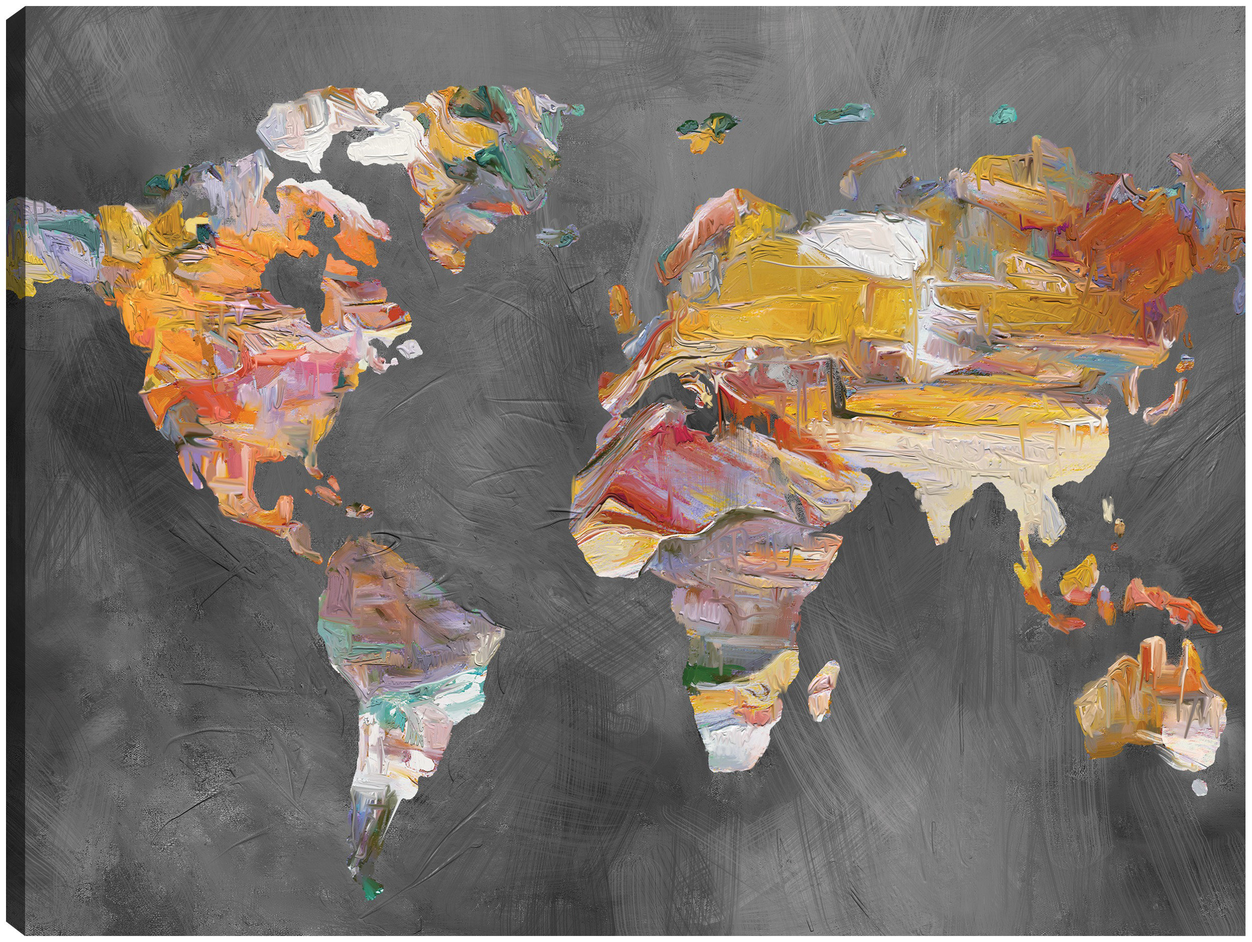 Ebern Designs Global Colors by Studio Arts Canvas Art Print | Wayfair