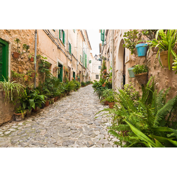 17 Stories Fornalutx, Village In Majorca - Wrapped Canvas Print ...