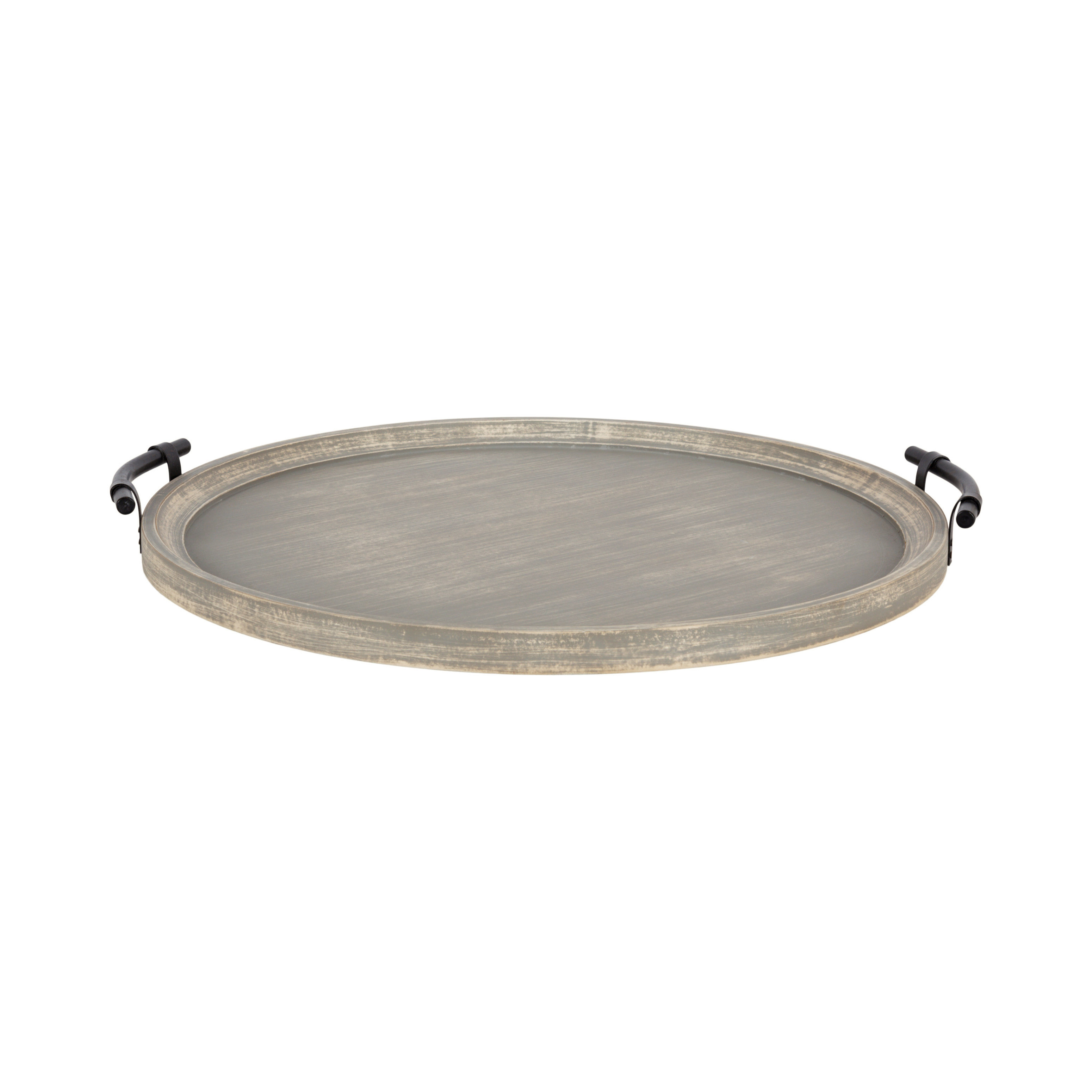 August Grove® Large Round Ottoman Tray | Wayfair