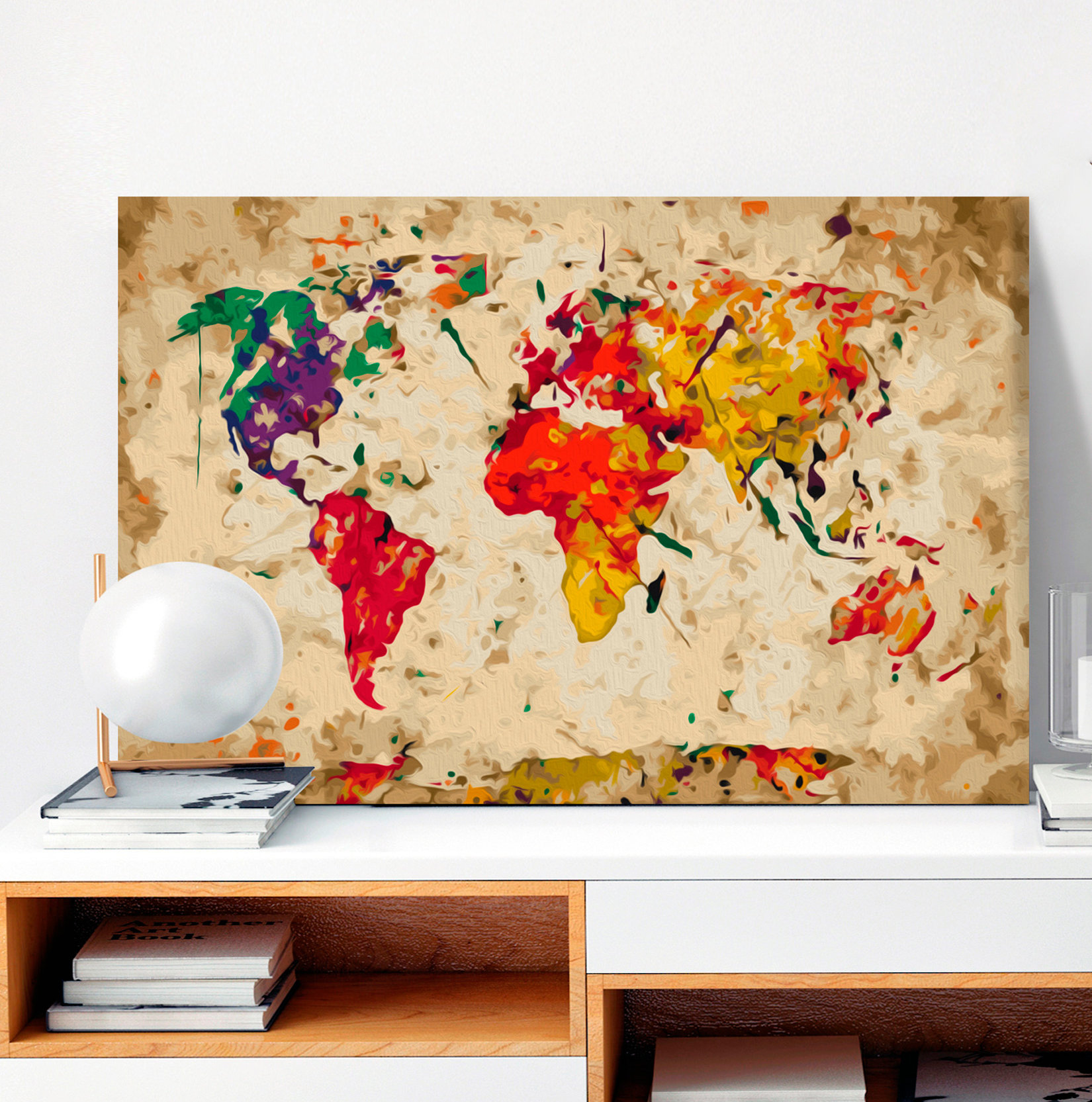 East Urban Home " World Map " Painting Print | Wayfair