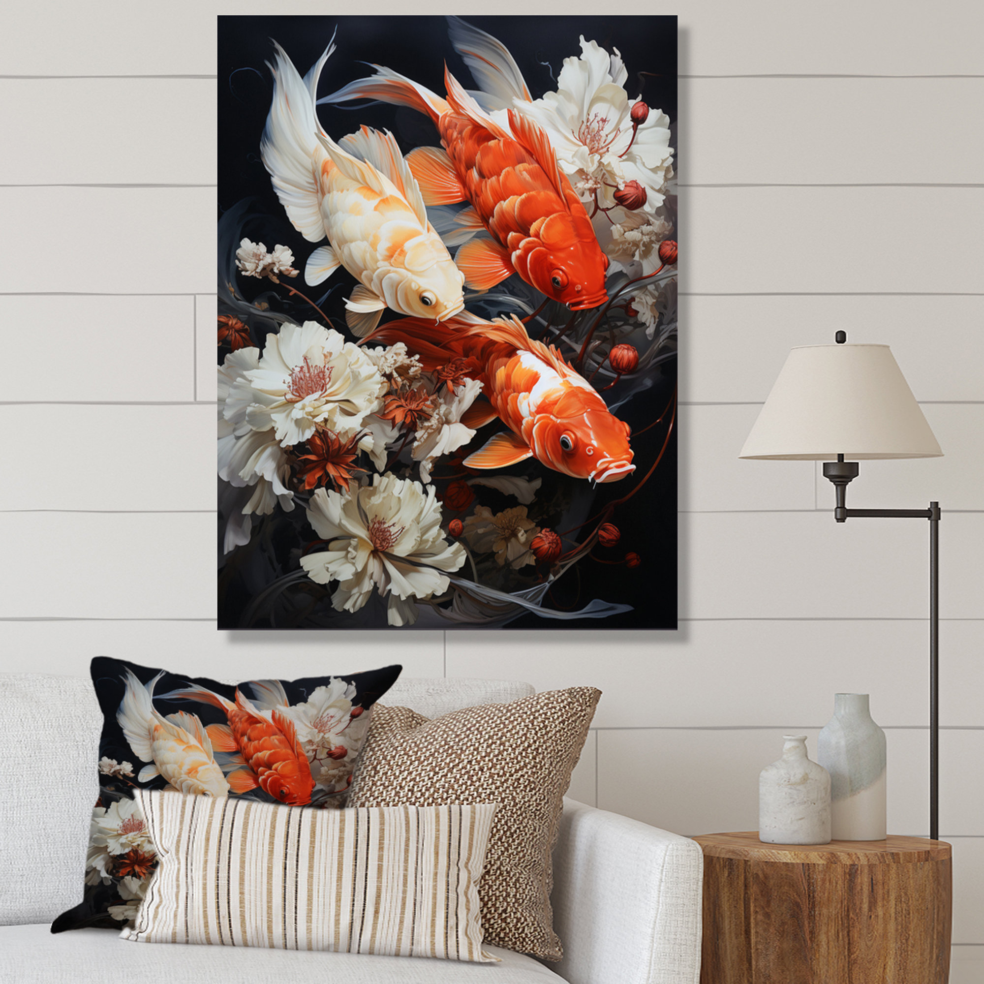 Bay Isle Home™ Fishing Contemporary Koi Fish III - Print on Canvas ...