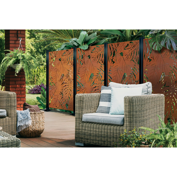 OUTDECO Steel Rainforest Decorative Panel & Reviews | Wayfair