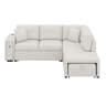 Cosmic Pull Out Bed Sectional Sofa With Storage Chaise, L-Shaped ...