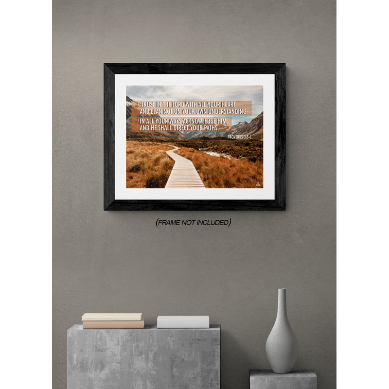 Tri-Seven Entertainment Proverbs 3:5-6 Poster Trust in the Lord Bible ...