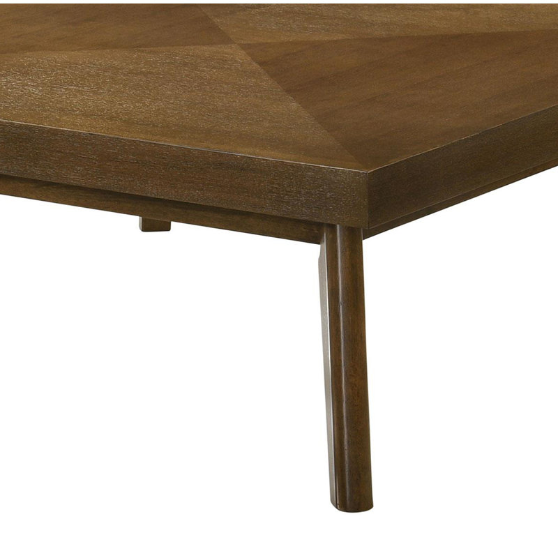 George Oliver Square Wood Coffee Table Walnut Brown | Wayfair