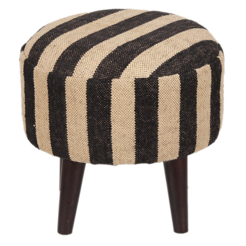Corrigan Studio® Handmade Kilim Upholstered Round Stool | Wayfair