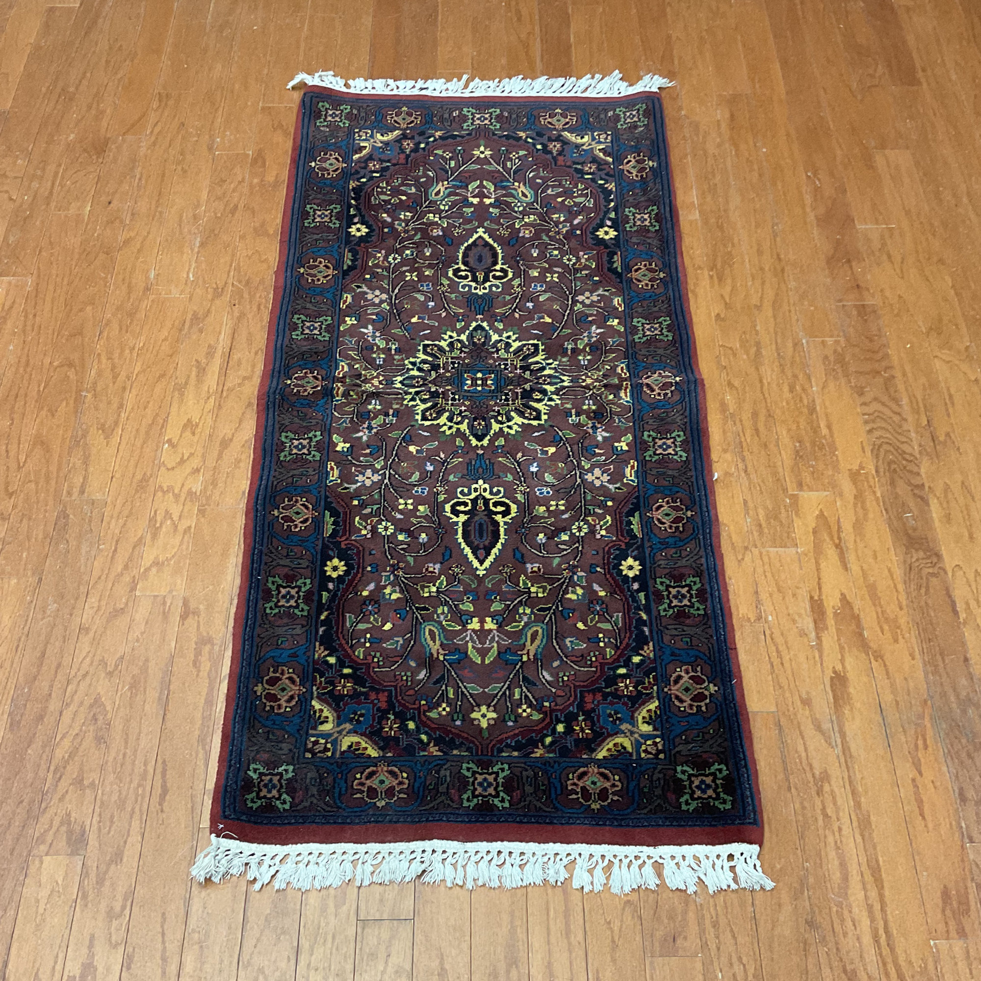 Bungalow Rose Handmade Sarough Wool Rug | Wayfair