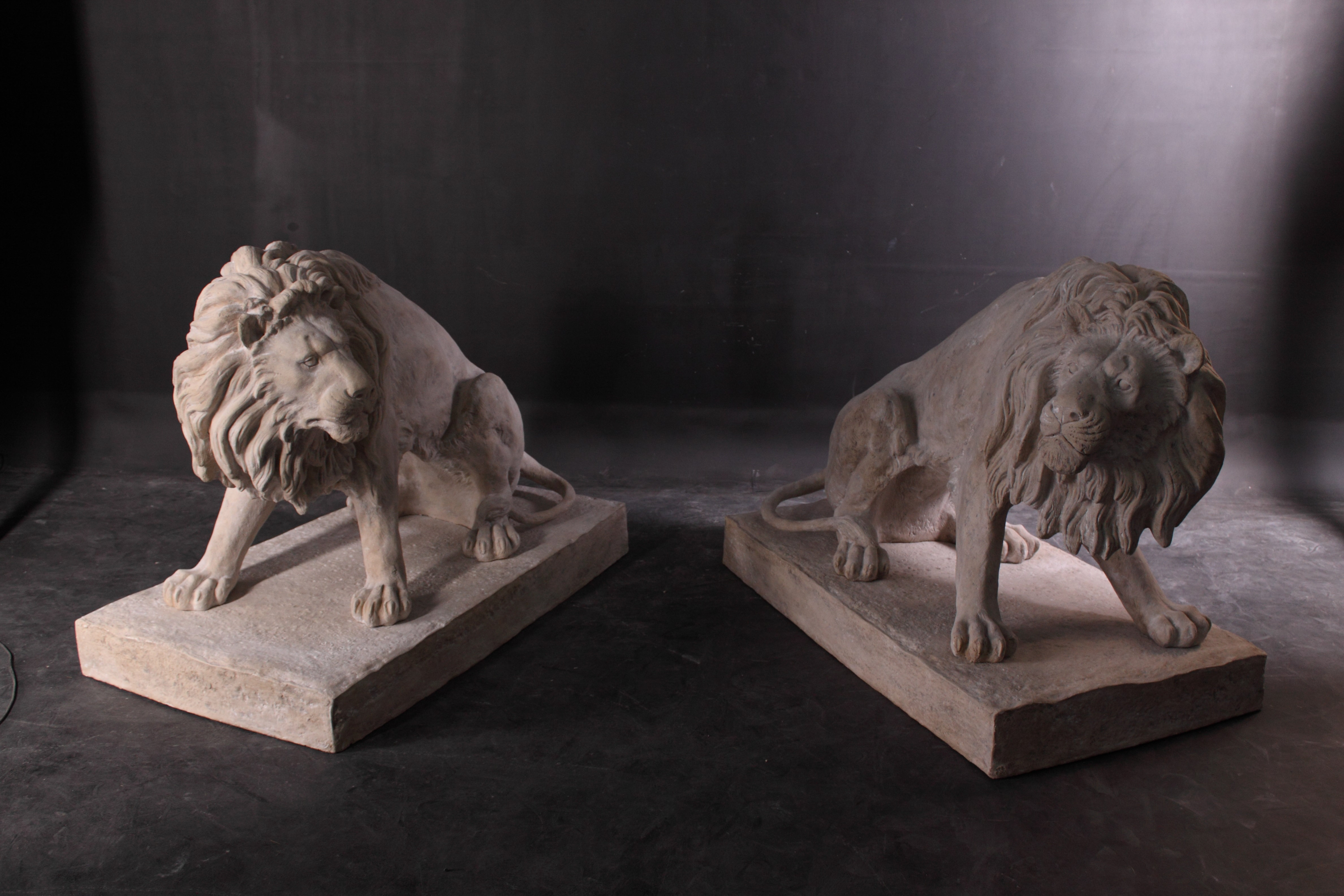 AFD Home Symmetrical 2 Piece Lions Garden Statue Set | Wayfair