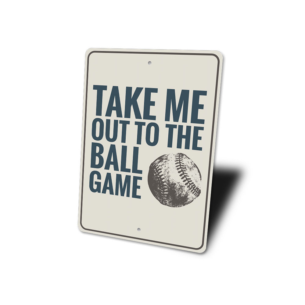 Lizton Sign Shop, Inc Baseball Song Aluminum Sign | Wayfair