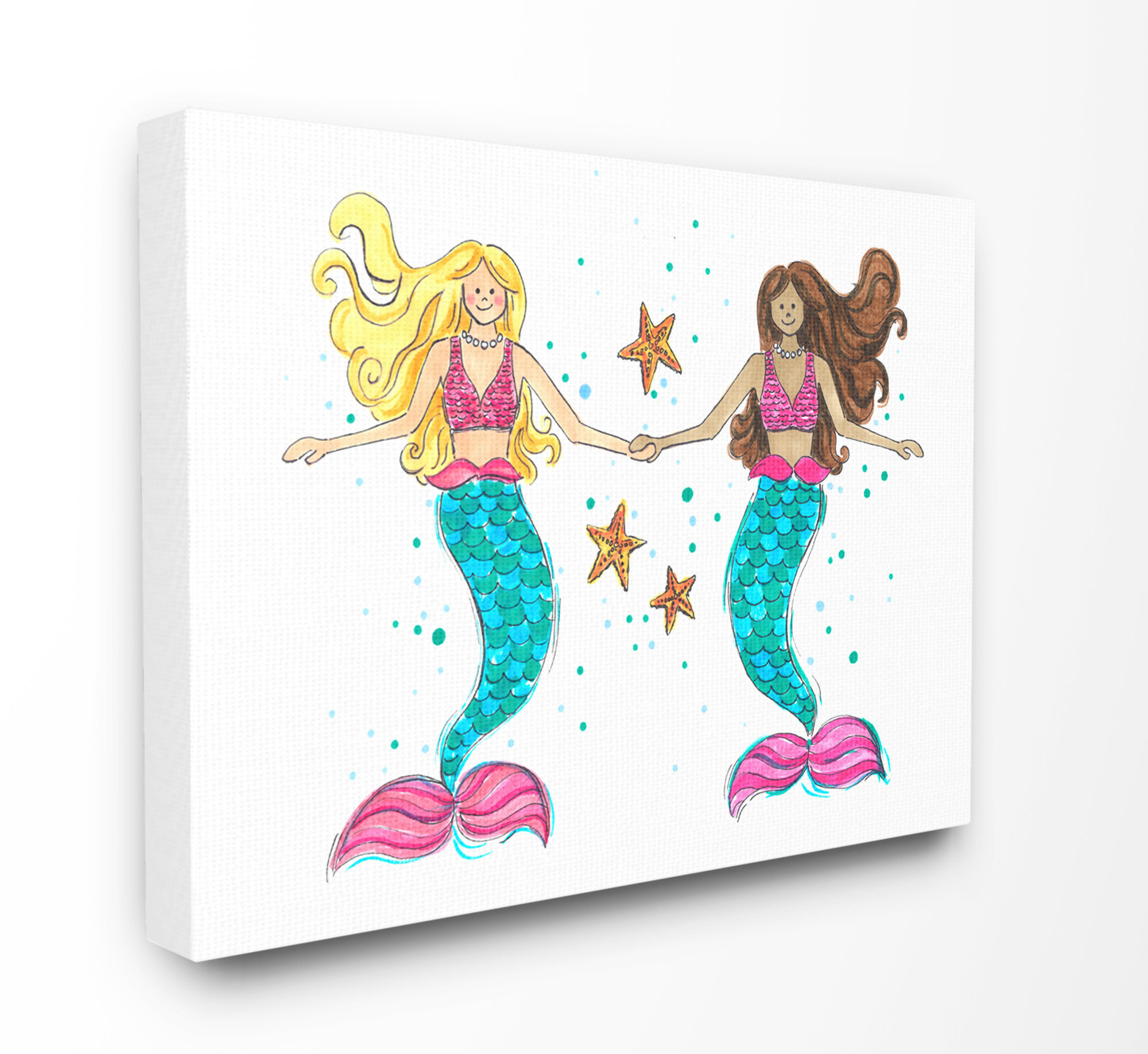 Isabelle & Max™ Adele Two Mermaid Friends Kids Wall Décor & Reviews ...