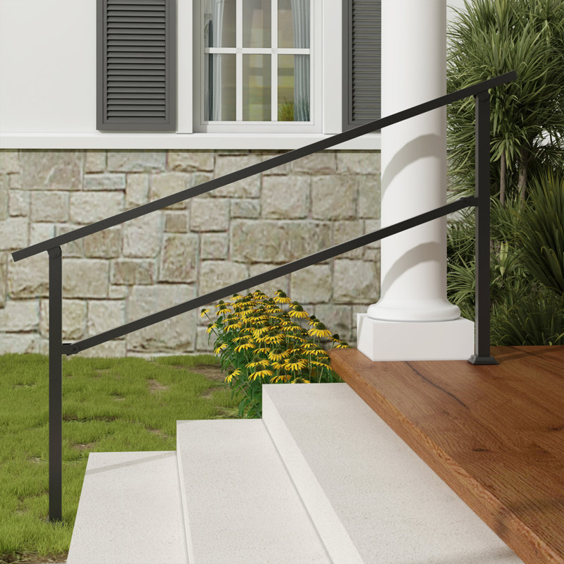 Metaoutdoors Stair Railing Kit Handrail Flexible Outdoor Deck Hand Rail ...