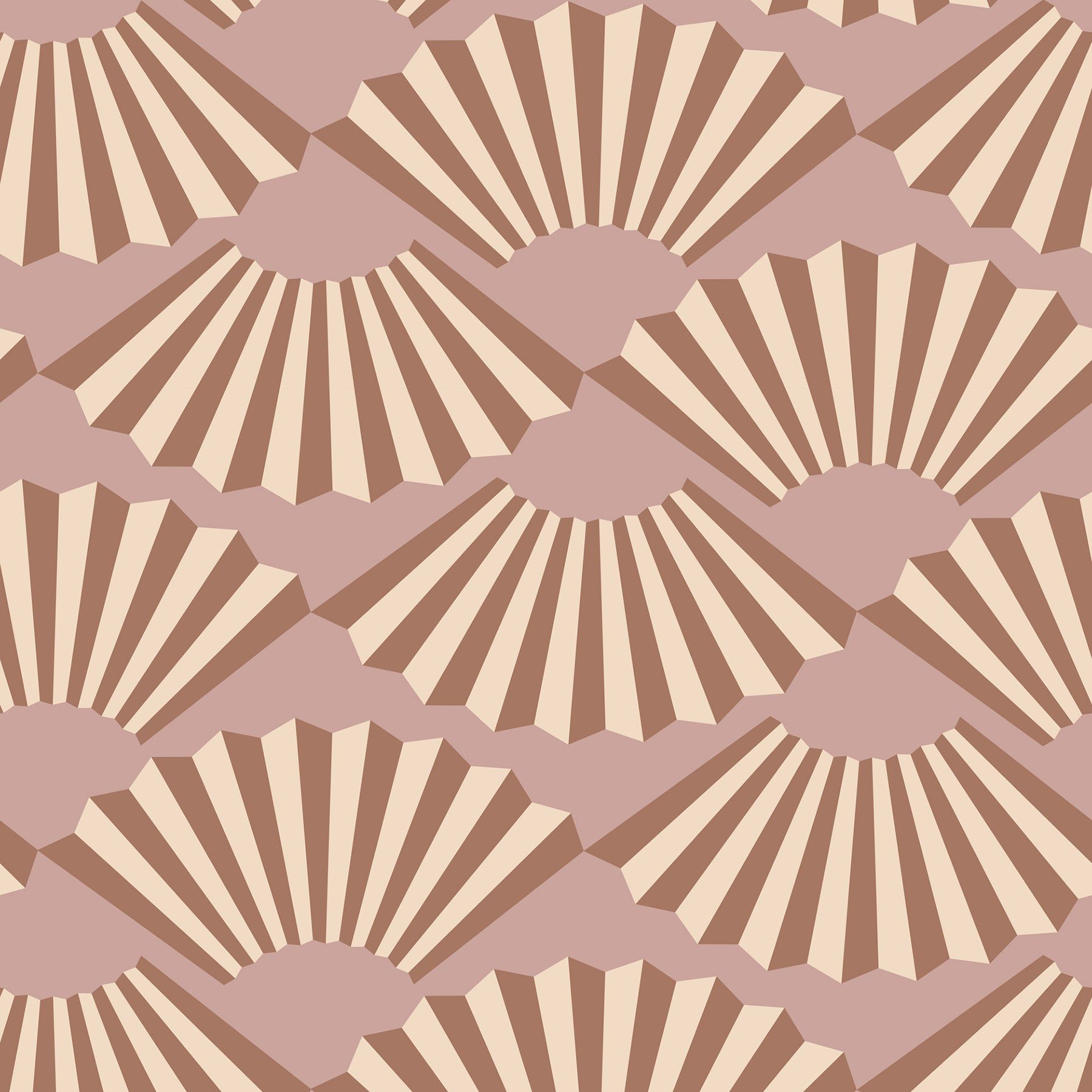 Mitchell Black Fanning Out - Antique Rose Wallpaper by Julianne Taylor ...