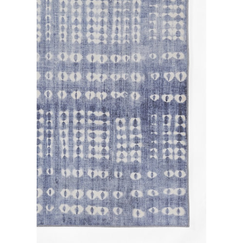 Novogratz Bolt Performance Blue/White Rug & Reviews | Wayfair