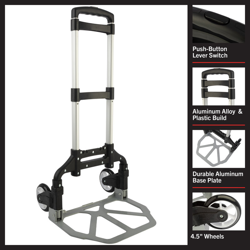 Stalwart Foldable Hand Truck Dolly Cart | Wayfair