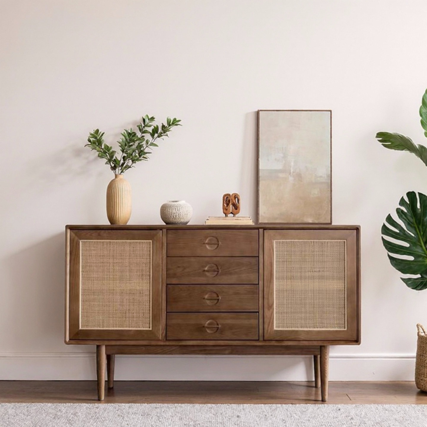 Bkoksety Simple Japanese Rattan Display Case - Wayfair Canada