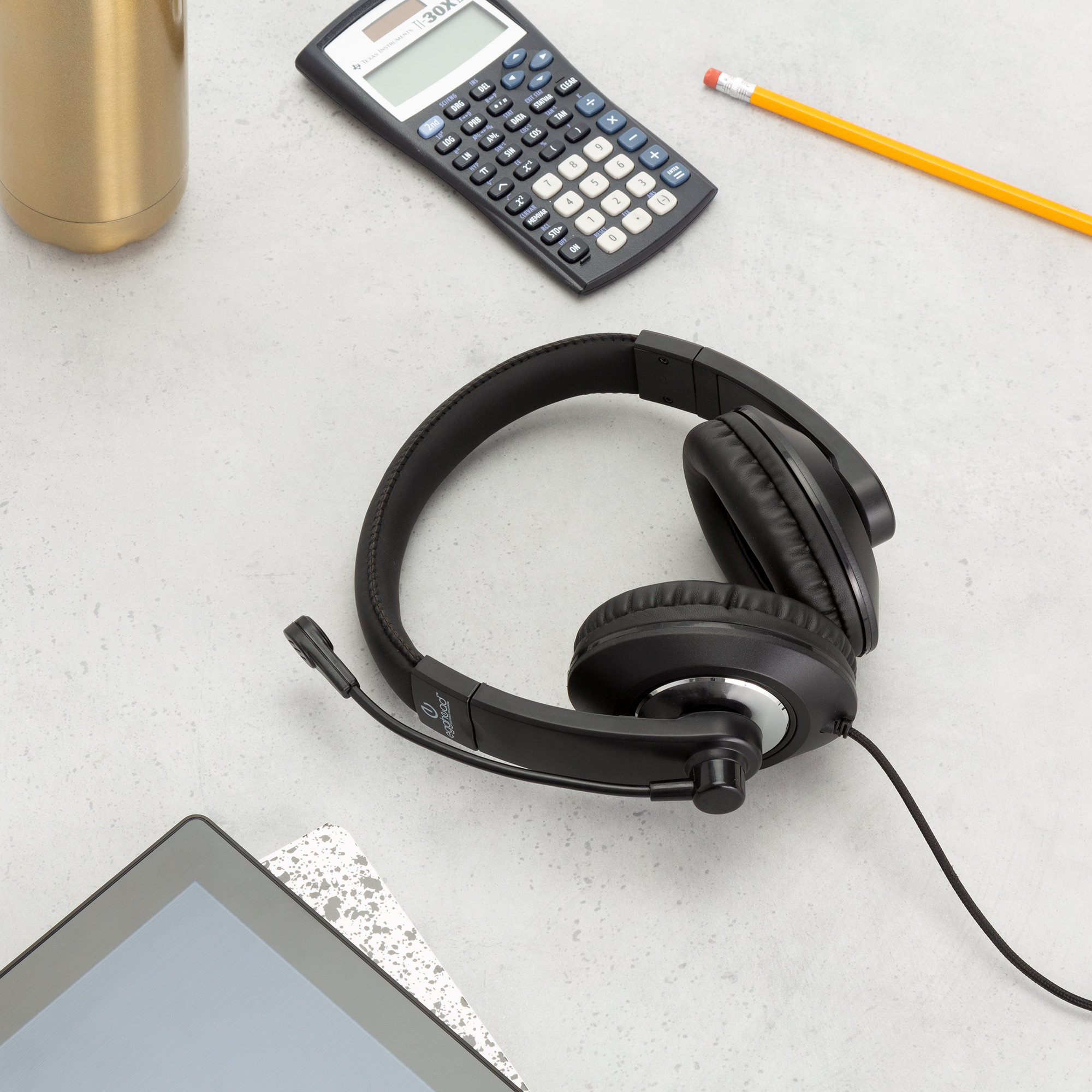 Egghead School Testing Headset with Boom Microphone & Mobile Ready Plug ...