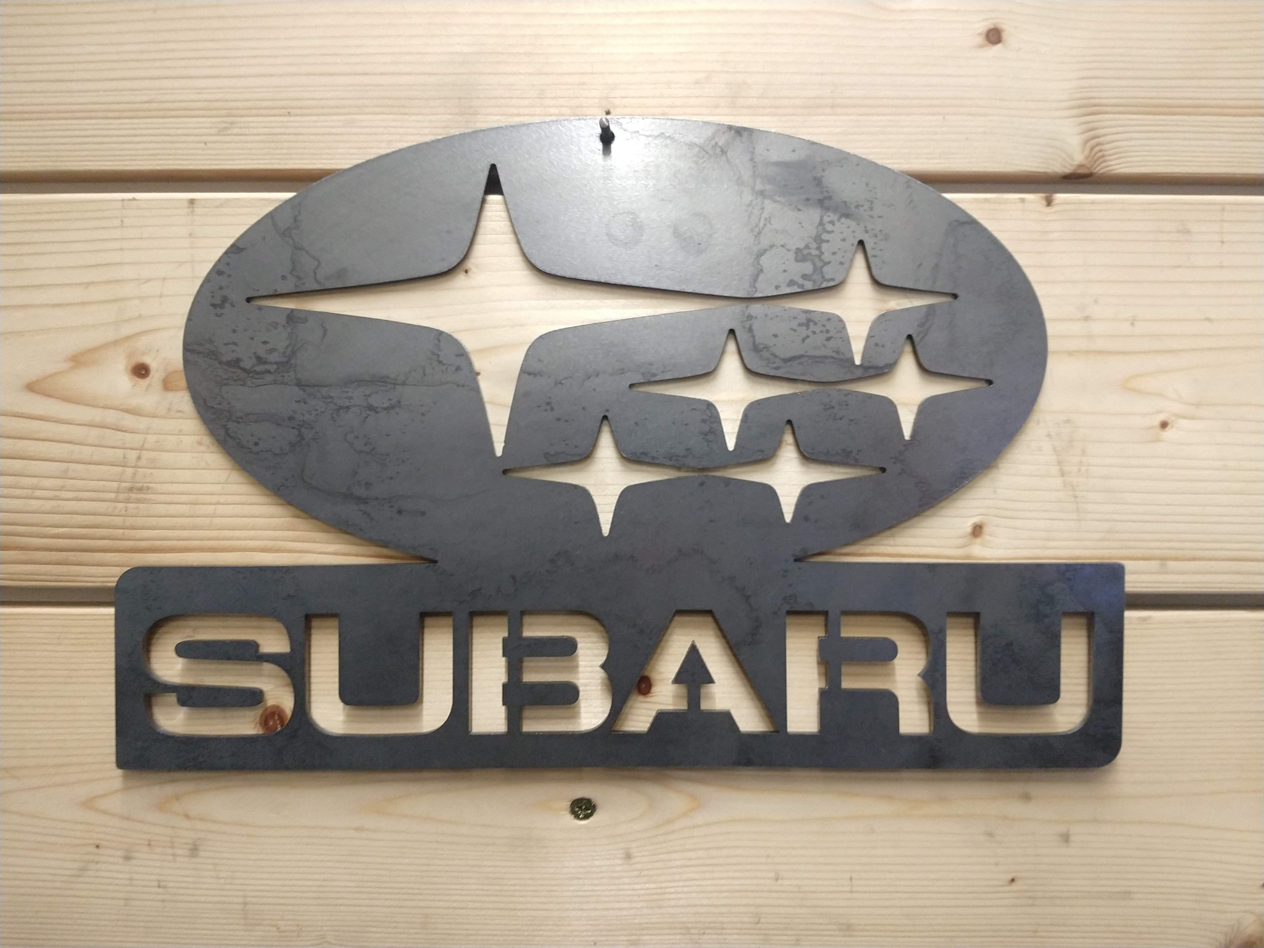 Custom My Stuff Subaru Metal Car Logo Wall Decor | Wayfair.co.uk