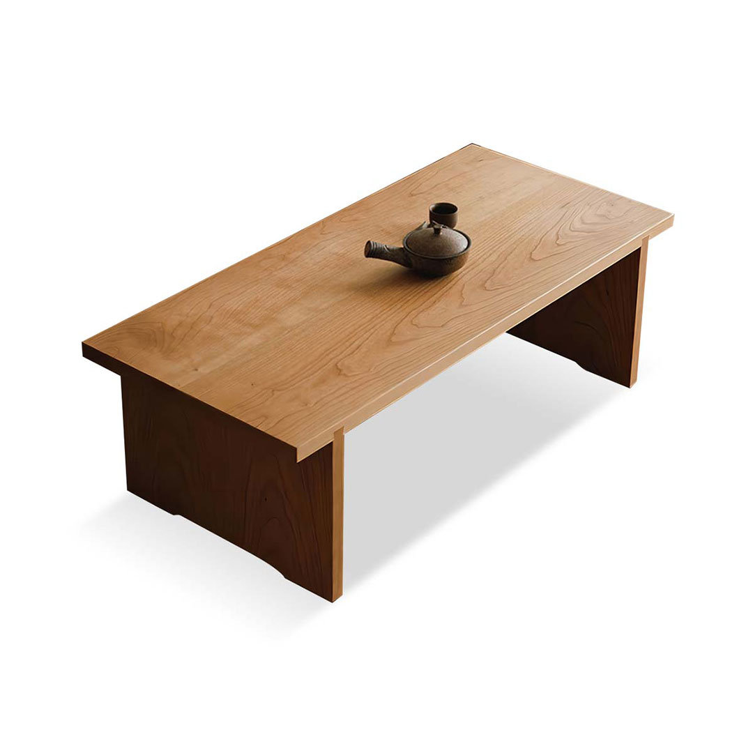 Impulse Wood 43.31" Brown Solid Wood Rectangular Coffee Table | Wayfair