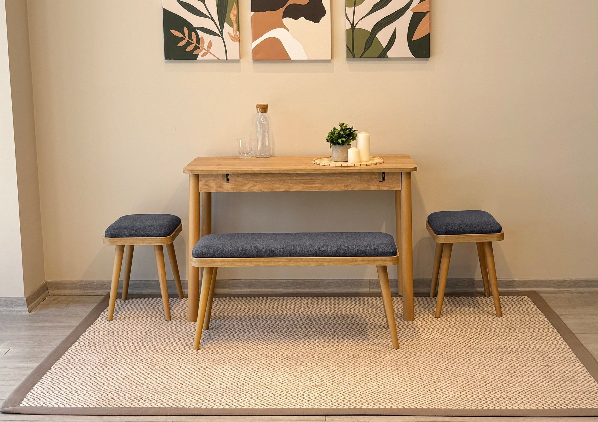 George Oliver Duguay Extendable Dining Table & Chairs Set (4 Pieces ...