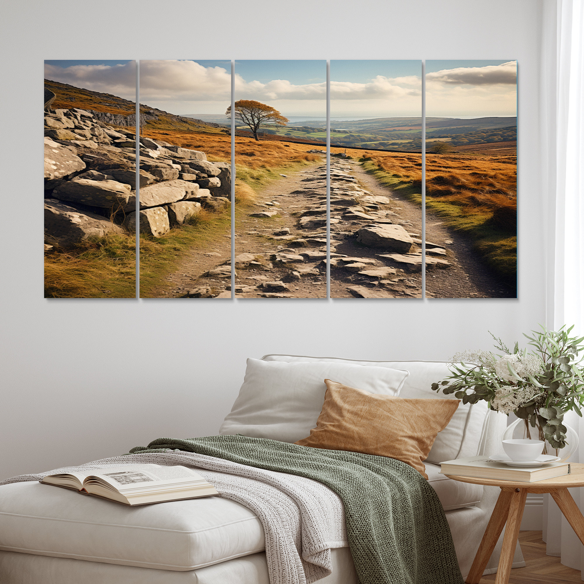 Millwood Pines Ireland Wandering Paths - 5 Piece Wrapped Canvas Print ...
