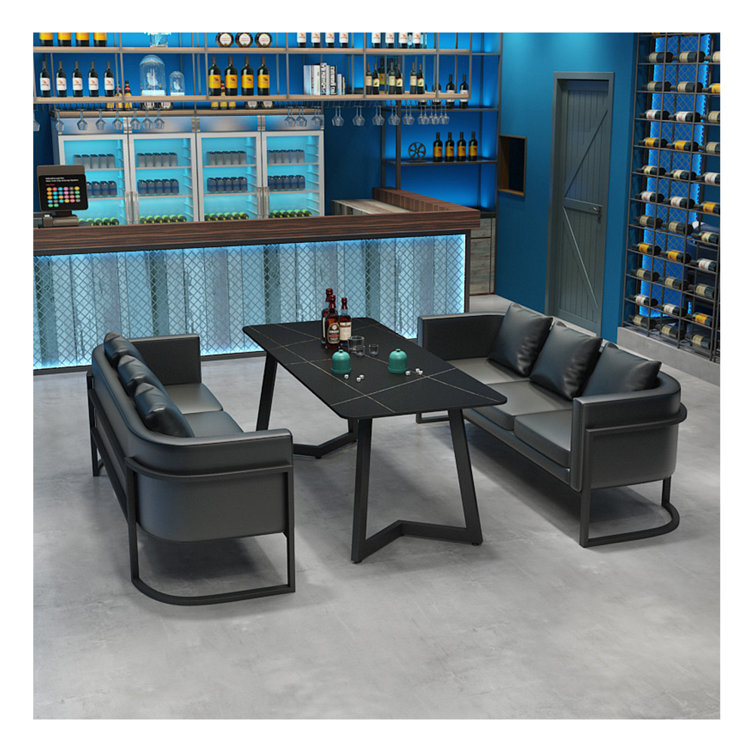 NashyCone 3 - Piece Faux Leather Reception Set (Table Included ...