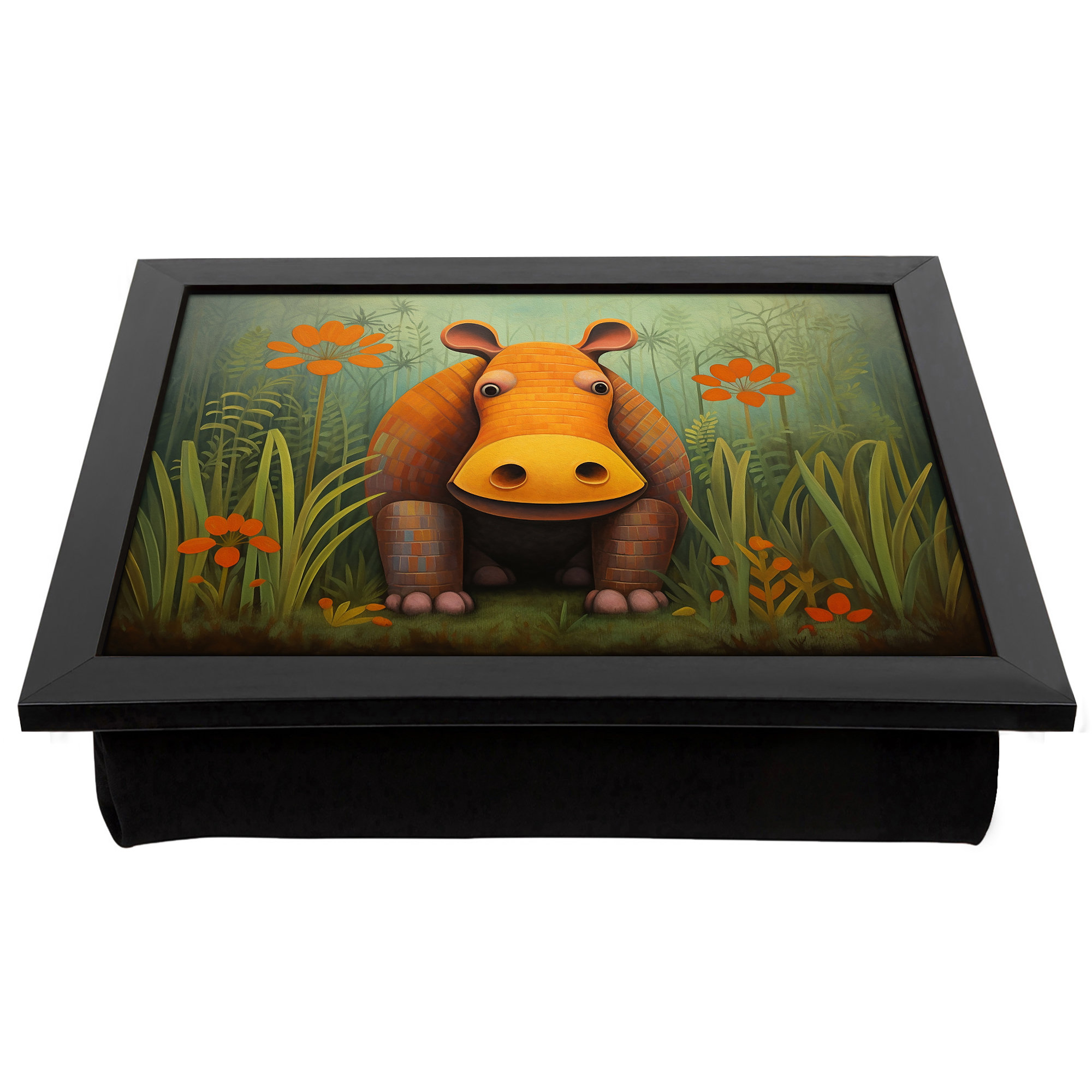 17 Stories Hippo Art Deco Lap Tray with Cushion | Wayfair.co.uk