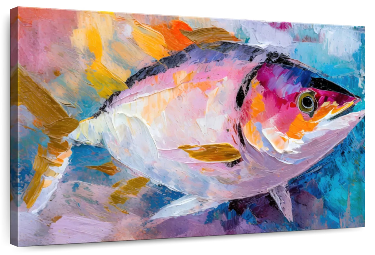 Ebern Designs Brampt Colorful Tuna | Wayfair