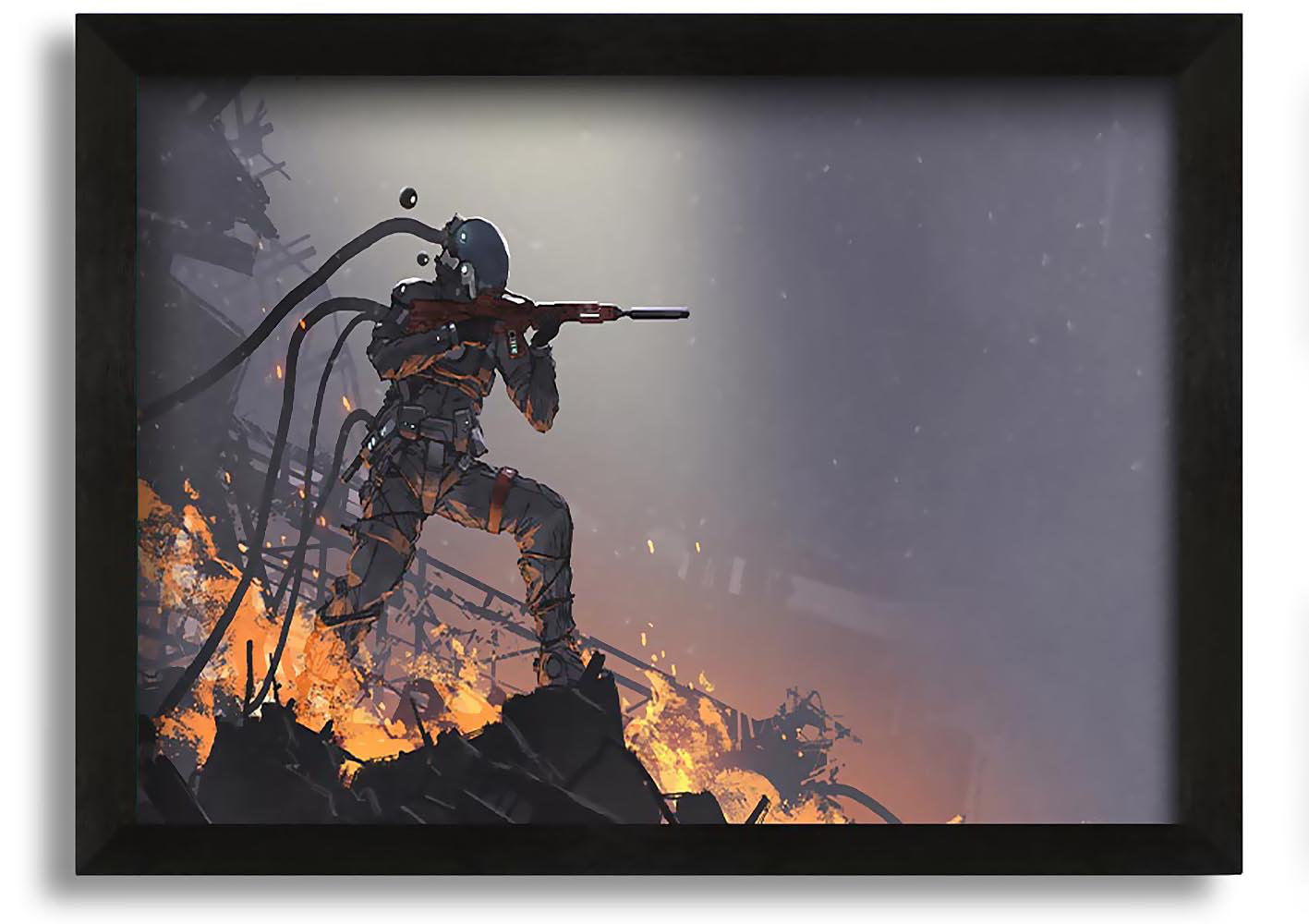 Rosalind Wheeler The Fiery Gunman - Single Picture Frame Art Prints ...
