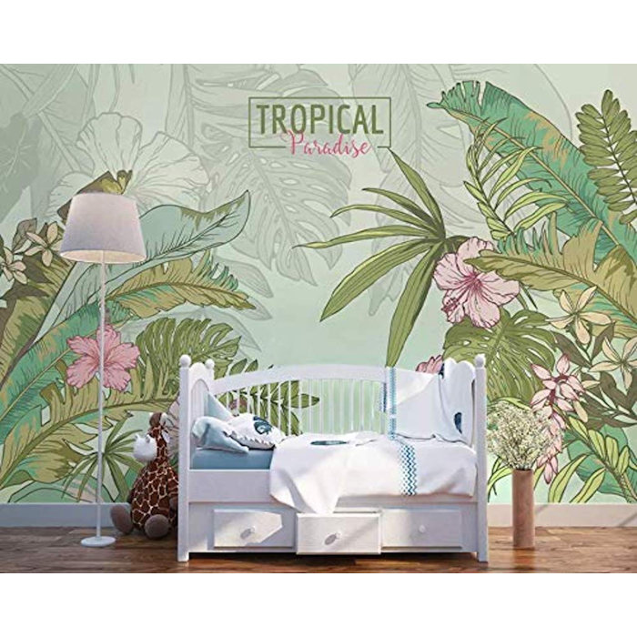 Bay Isle Home Constance Floral Wall Mural | Wayfair
