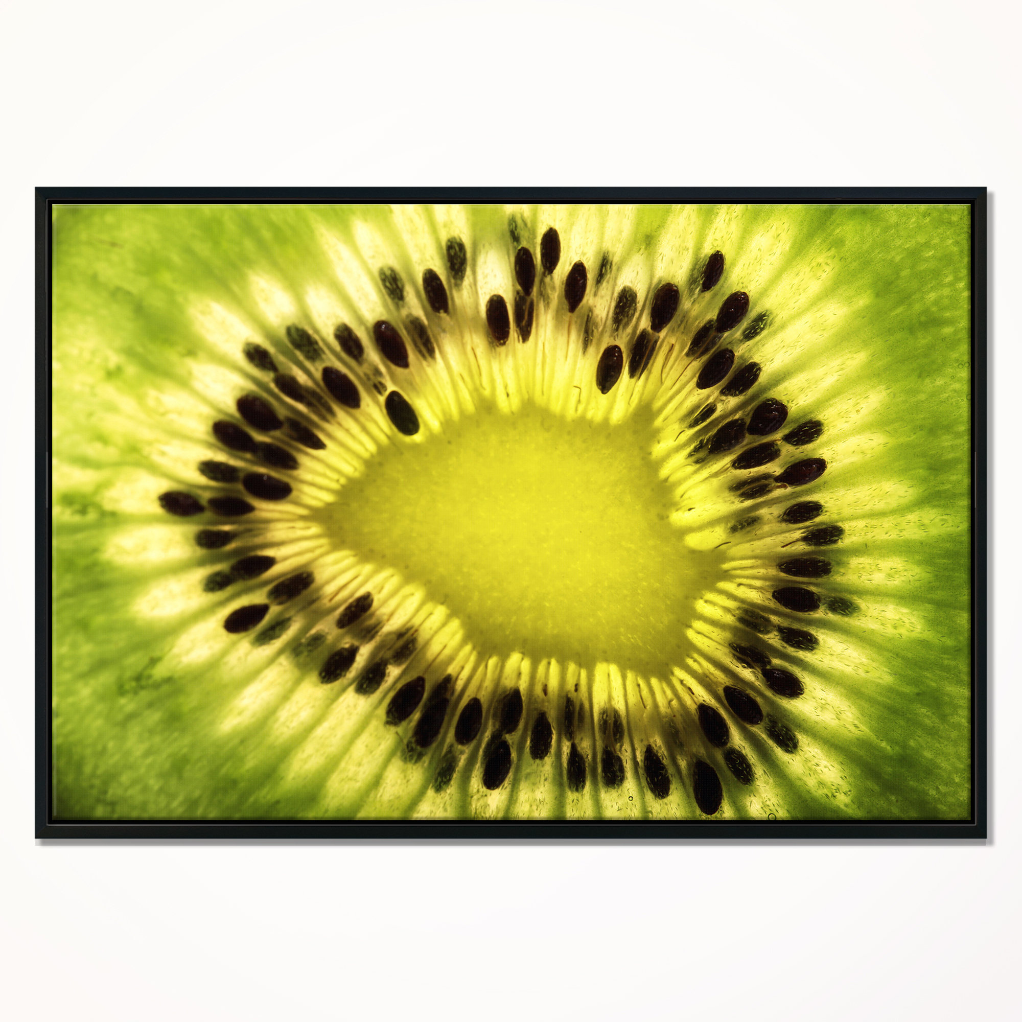 East Urban Home Green Kiwi Seeds and Inside Pattern - Graphic Art Print ...