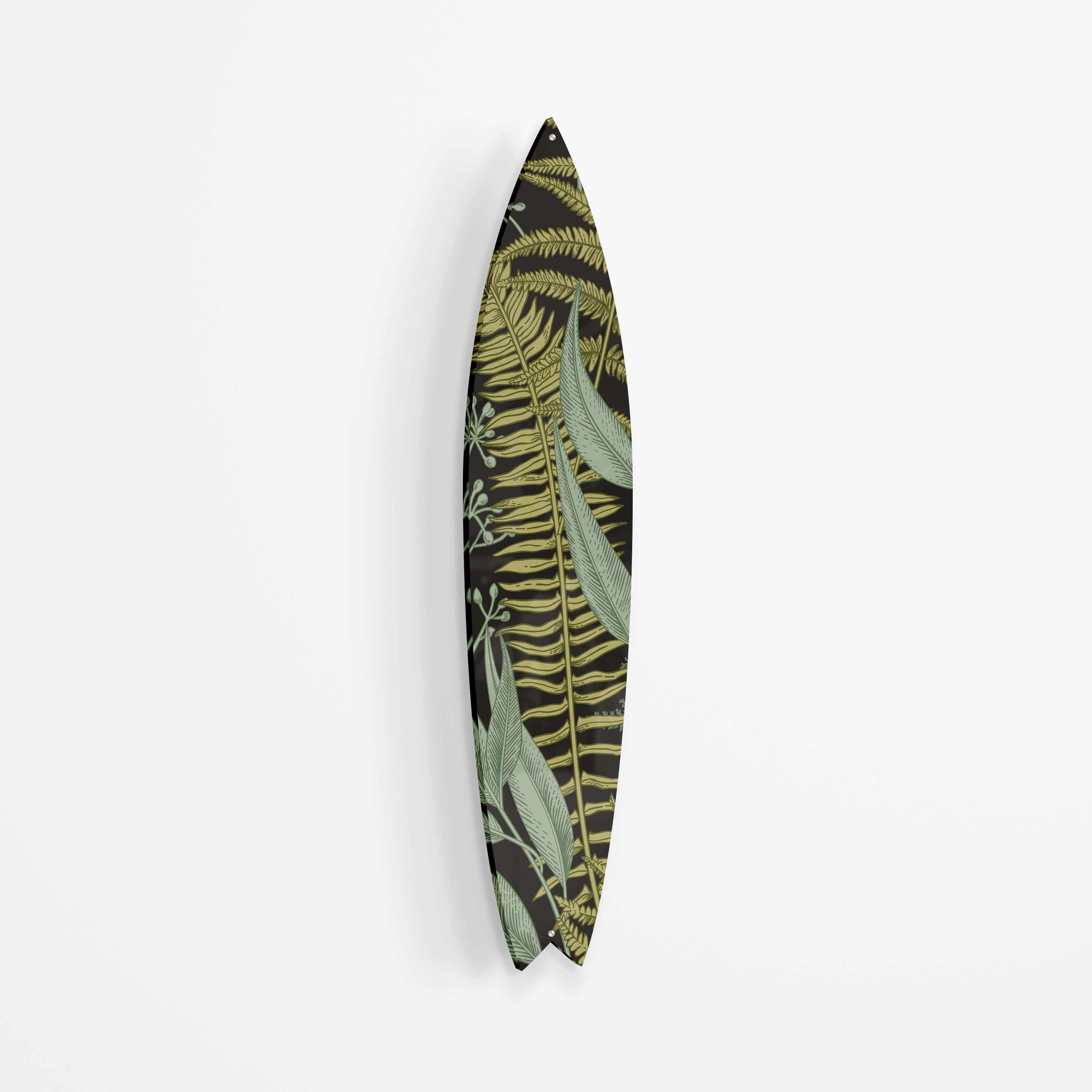 UniQstiQ Ferns Botanical Acrylic Surfboard Wall Art - Wayfair Canada
