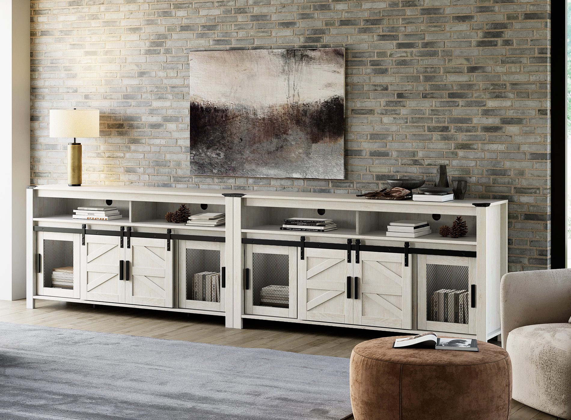 Wade Logan® Cainin 118'' W TV Stand & Reviews | Wayfair